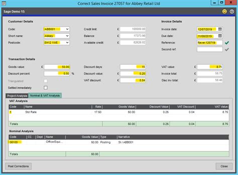 entering invoices and credit notes in sage 200cloud