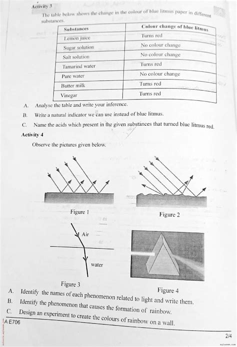 Class 7 Basic Science Onam Exam Question Paper 2024 Pdf Kerala Std
