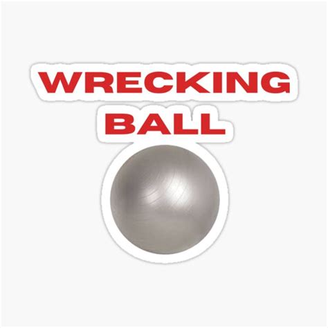 Miley Cyrus Wrecking Ball Sticker For Sale By Moazrafaat Redbubble