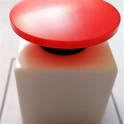3d Printable Push Button Case Mushroom Head 22mm By Tim Riemann