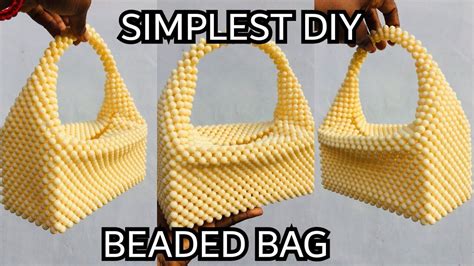 Simple Way Yo Make The Trending Beaded Bag Diy Beaded Bag Beaded