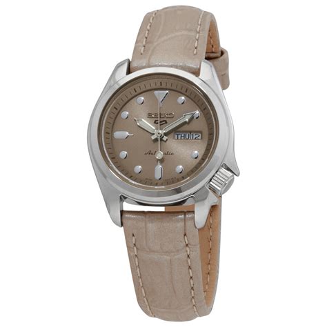 Seiko 5 Sports Automatic Brown Dial Ladies Watch Sre005k1 4954628245151