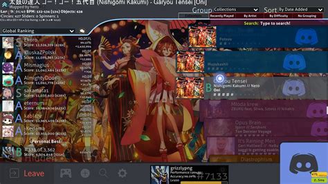 Osu Song Selection Full Combo Ss11 Rosugame