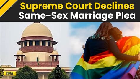 Same Sex Marriage Verdict Supreme Court Rejects Pleas On Review Of