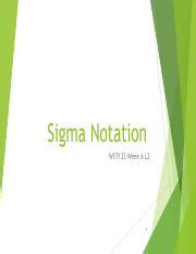 Understanding Sigma Notation & Double Summation | Course Hero