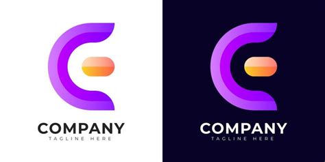 Modern Letter E Logo Design Template Colorful Letter E Logo Vector E