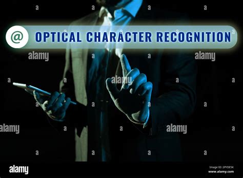 Hand Writing Sign Optical Character Recognition Business Idea The