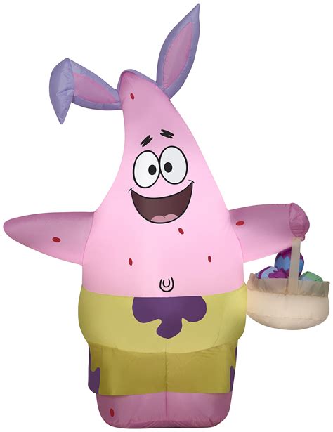 Spongebob Applause 2003 Patrick Easter Bunny Plush 8” Backpack