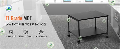 Vevor Printer Stand Under Desk 2 Tier Printer Stand Printer Cart With Storage Shelves For