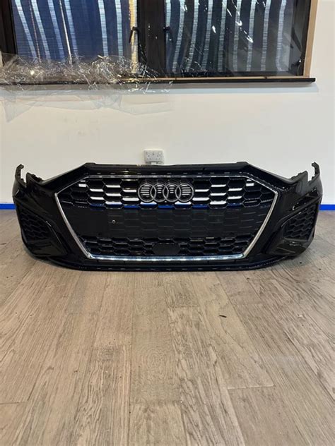 Original Audi A3 S Line 2020 Front Bumper Complete £70000 Picclick Uk