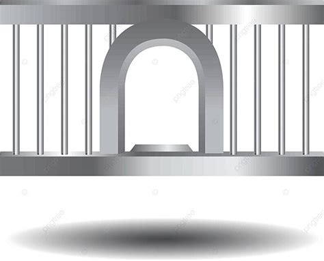 Prison Window For Conversation With Bars Vector Security Sentence