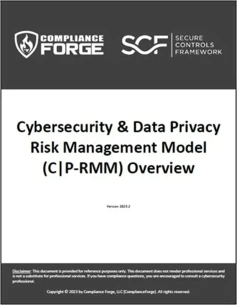 Cybersecurity And Data Privacy Risk Management Model Cp Rmm