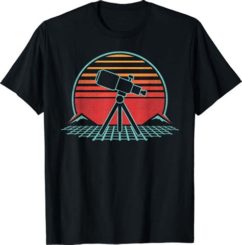 Astronomy Telescope Retro Space Science Vintage 80s T T Shirt