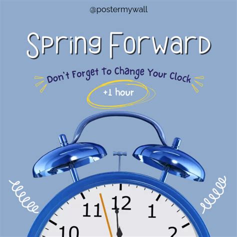 Daylight Savings Poster Template Postermywall