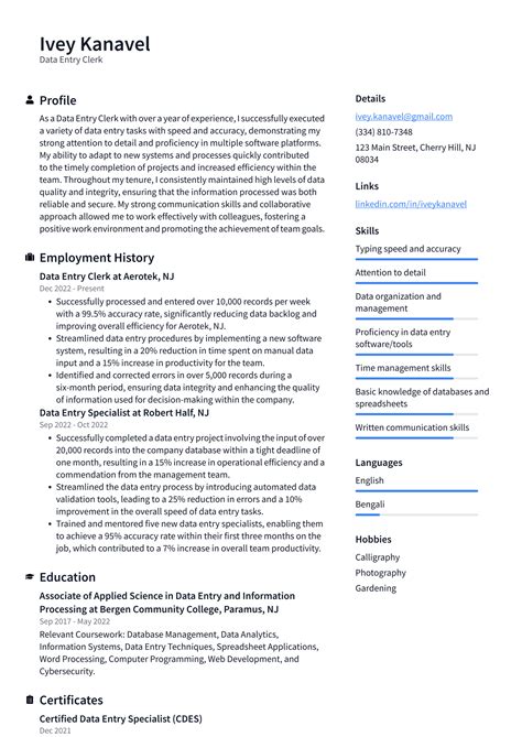 Costco Data Entry Clerk Resume Examples Resumecat