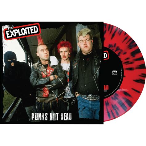 The Exploited Punks Not Dead Red Splatter 7 Vinyl
