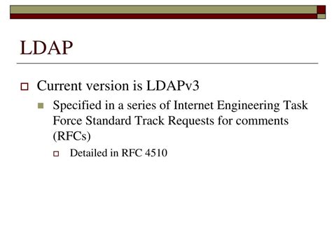 PPT LDAP PowerPoint Presentation Free Download ID 1283800