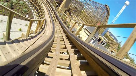 Gold Striker Roller Coaster Great America Thrill Ride