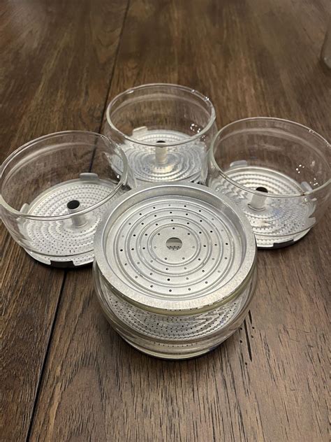 Vintage Pyrex Percolator Replacement Glass Basket And Metal Strainers For 9 Cups 7759 Etsy