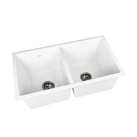 Arbour And Nook Bowen 770mm Double Granite Kitchen Sink Temple And Webster