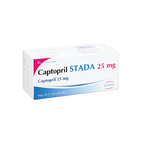 Thuốc Captopril Stada 25mg Cap Trị Tăng Huyết áp Suy Tim Sung Huyết