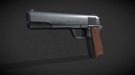 Colt 1911 3d Model By Miha Art Allaunial2015 [bca7d30] Sketchfab