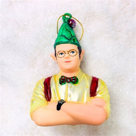 Dwight The Christmas Elf Ornament Peepas