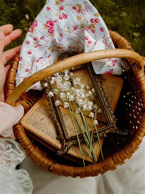 Vintage Basket Of Cottagecore Treasures Etsy Spring Aesthetic