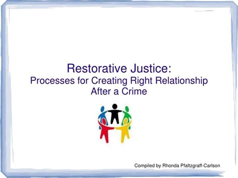 Ppt Restorative Justice Processes For Creating Right Relationship