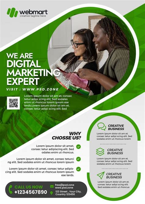 Minimal Corporate Flyer Design Psd Template Psd Zone In 2024