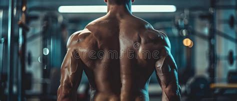 Defined Muscles Showcase Strength And Fitness Concept Strength