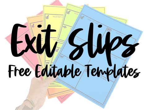 Download Free Exit Slip Templates To Make Assessment A Breeze