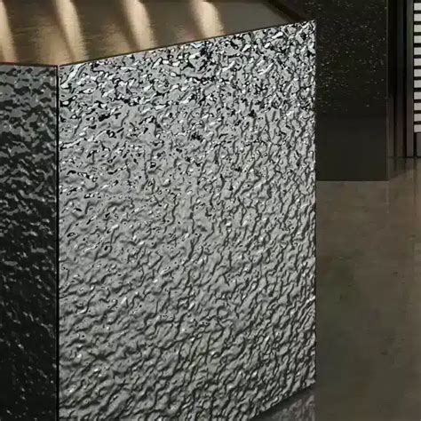 Silver Mirror Design Panel Lava Natural Cambois