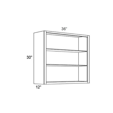 Imperial 36x30 Wall Cabinet No Doors To Be Used With Glass Doors