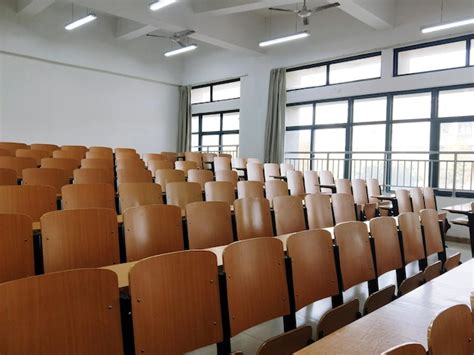 Premium Photo Empty Chairs In Classroom