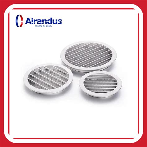 Jual Wall Air Vent Grille Cover Ducting Alumunium Size 4 Inch Ventilasi