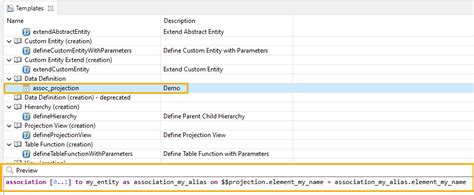 Sap Abap Central Benefit From Using Code Templates When Creating Data Models
