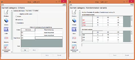 Non Dominated Vector Scores Based On Information About Ordering