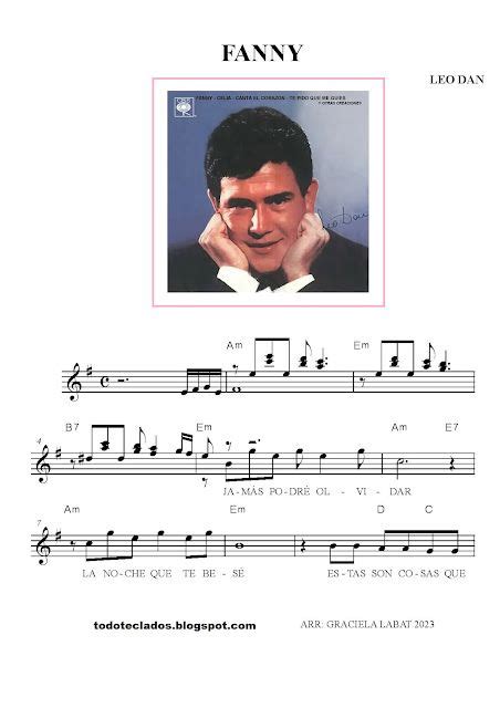 Fanny Leo Dan En 2025 Partituras Piano Facil Partituras Música Latina