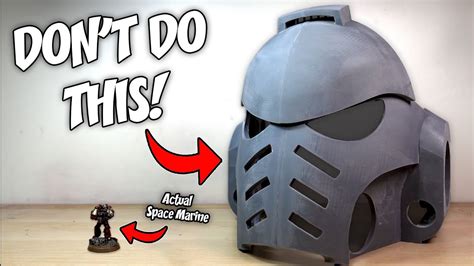 I 3d Printed A Life Size Space Marine Helmet In Resinit Was Dumb