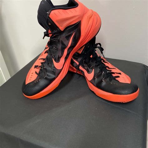 Nike Mens Size 14 Black Orange Hyperdunk Sneakers S