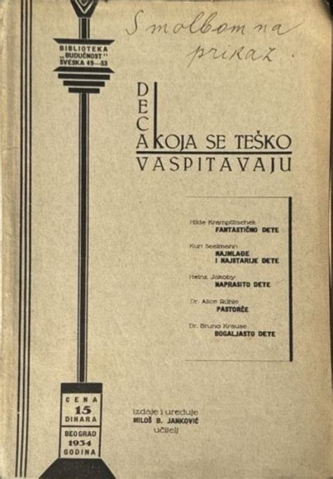 Miloš B Janković Prev I Ur Deca Koja Se Teško Vaspitavaju