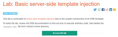 Lab Basic Server Side Template Injection By İlteriş Kaan Pehlİvan