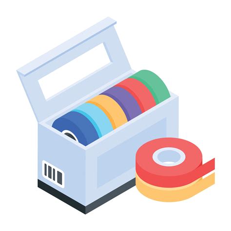 Bopp Tapes Isometric Icon Customizable Design 29594781 Vector Art At