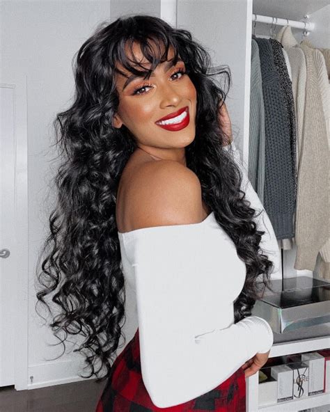 Long Layered Wavy Hair With Bangs