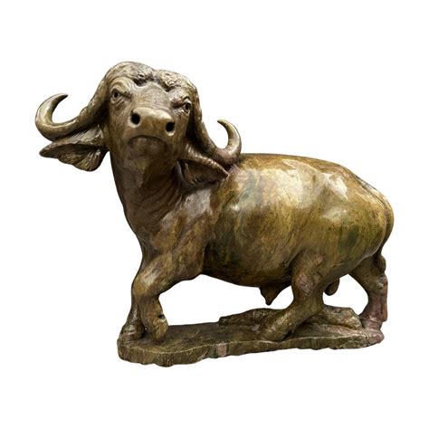 Lot Taurai Maisiris Cape Buffalo Hand Carved Stone Sculpture