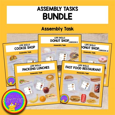 Assembly Tasks Bundle By Spec Ed Superstars Tpt