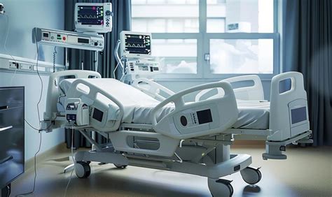 Icu Room In Hospital With Medical Device Premium Ai Generated Image
