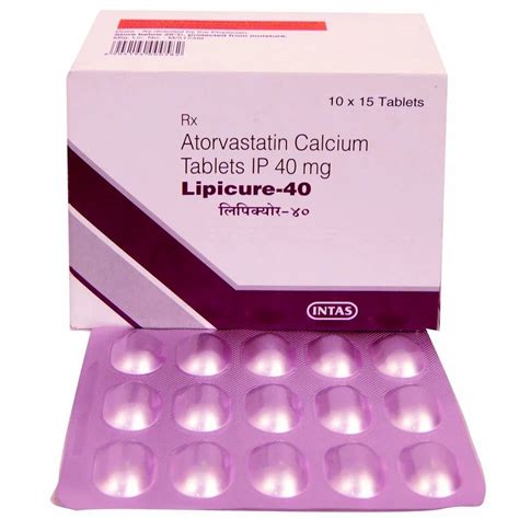 40 Mg Lipicure Tablet At ₹ 40strip Cholesterol Reducers And Heart Care