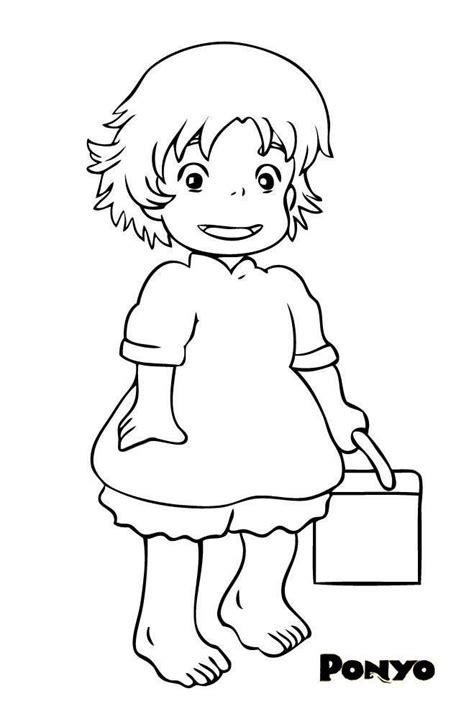 Ponyo Coloring Pages Coloring Nation Cute Coloring Pages Coloring